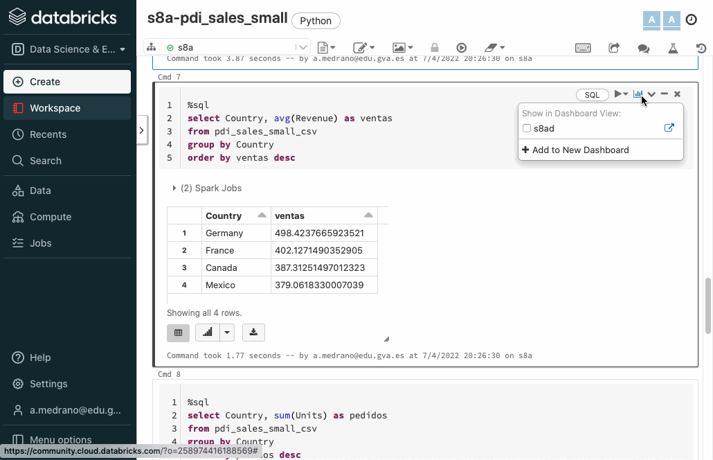 Anal tica De Datos Con Spark DataFrames SQL Inteligencia Artificial 