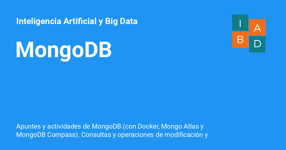 MongoDB - Inteligencia Artificial y Big Data